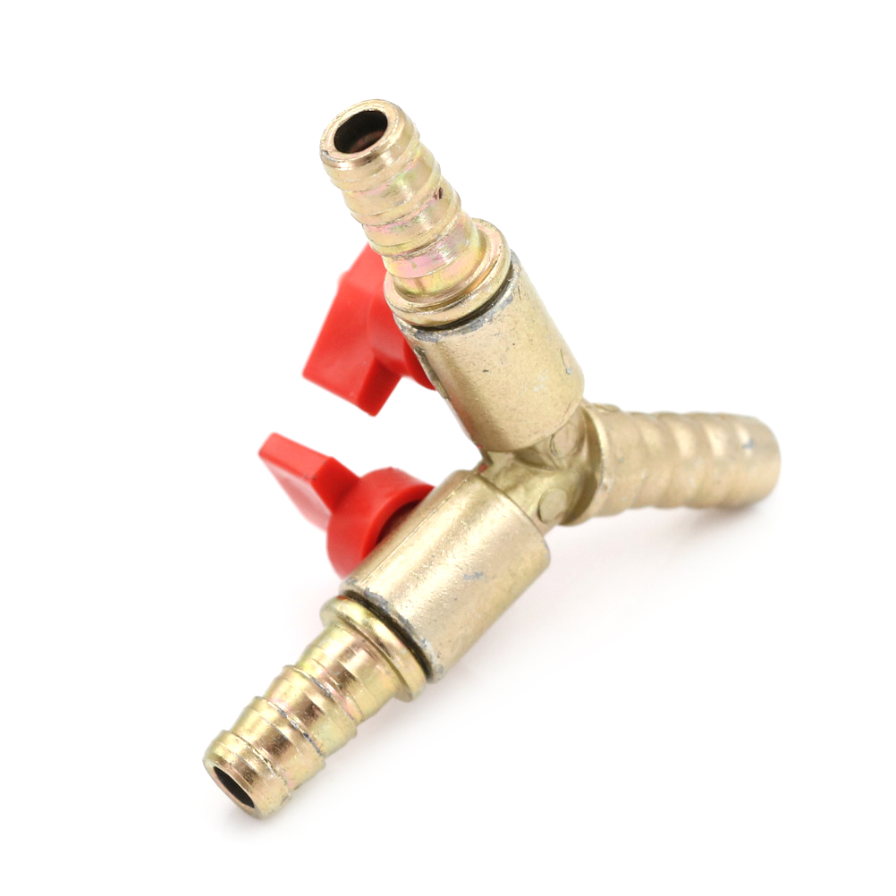 Zozo Female Warrior 3 Way Tee Brass Y Shut off Ball Valve 3/8" 10mm ...