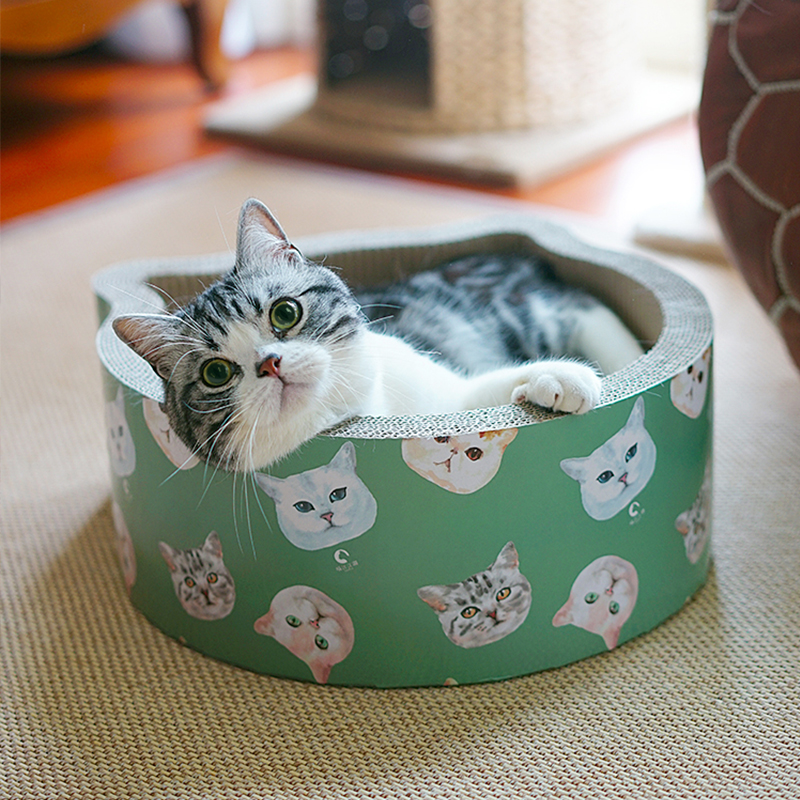 Special price! Happy bus ride with Japanese cat scratch board bus ...