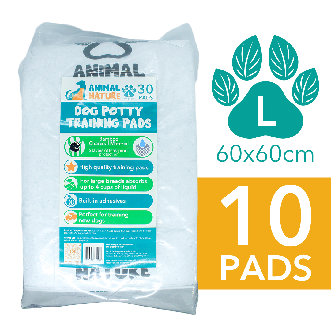 Animal Nature Training Pads Dog Pee Pads and Underpads with Bamboo and ...