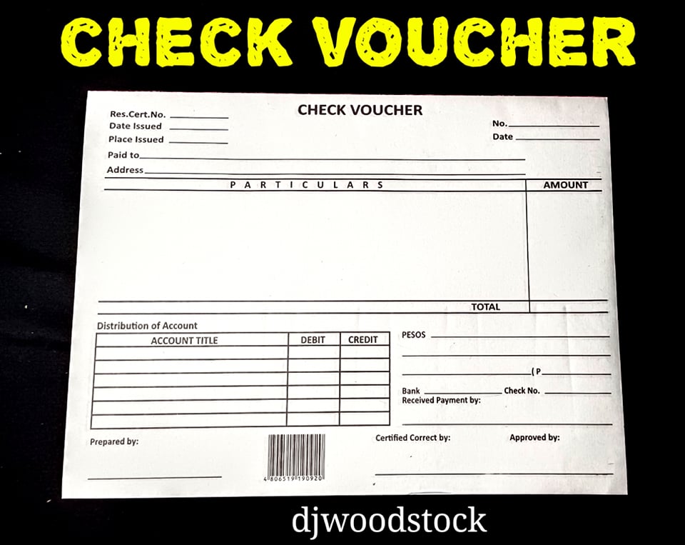 CHECK VOUCHER PAD WITH DUPLICATE, SOLD PER PAD | Lazada PH