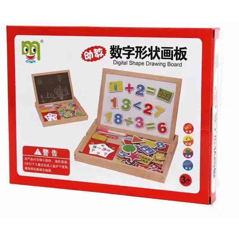 Alphabet Number learning wooden board 2 in 1 | Lazada PH