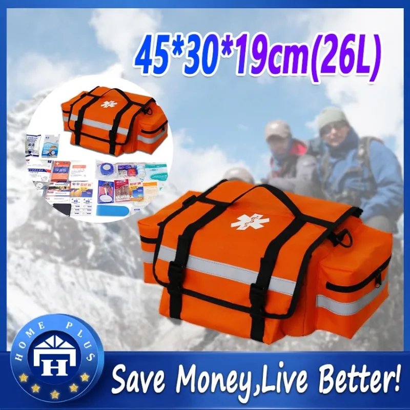 26L Trauma Bag Family Medicals Bag Emergency Package Outdoor First Aid ...