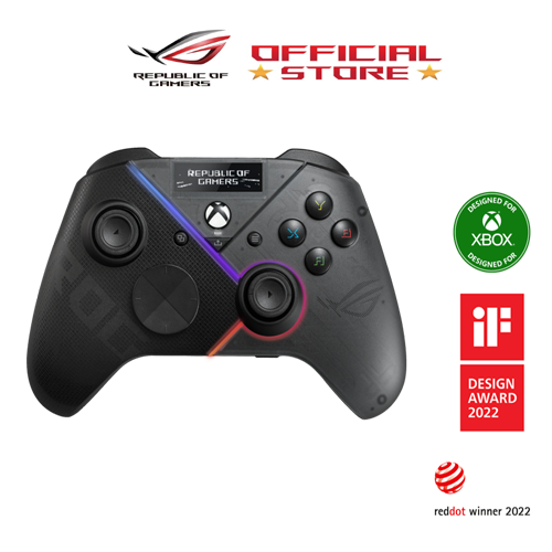 ROG Raikiri Pro PC Controller features an OLED display, four rear ...