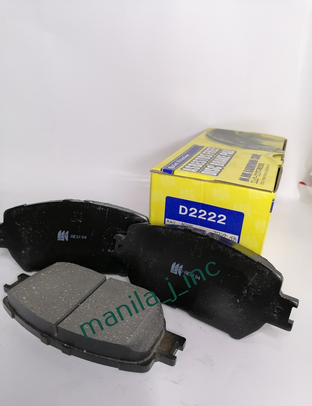 DISC PAD/ BRAKE PAD TOYOTA CAMRY 2002-2007 TOYOTA CROWN 2003-2008 D2222 ...