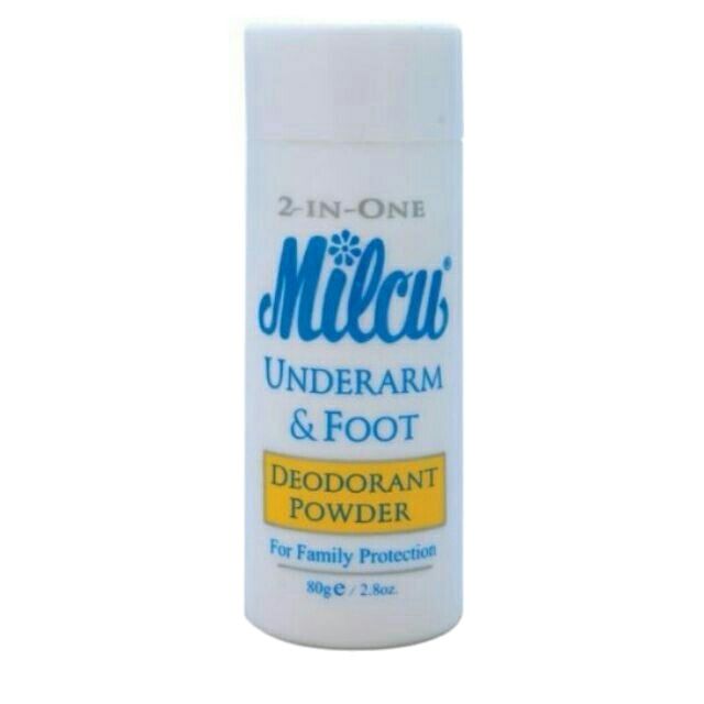 Milcu Underarm and Foot Deodorant Powder 80g | Lazada PH