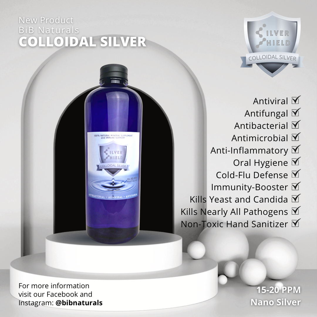 SILVER SHIELD Ionic Nano Colloidal Silver - Natural Mineral Supplement ...