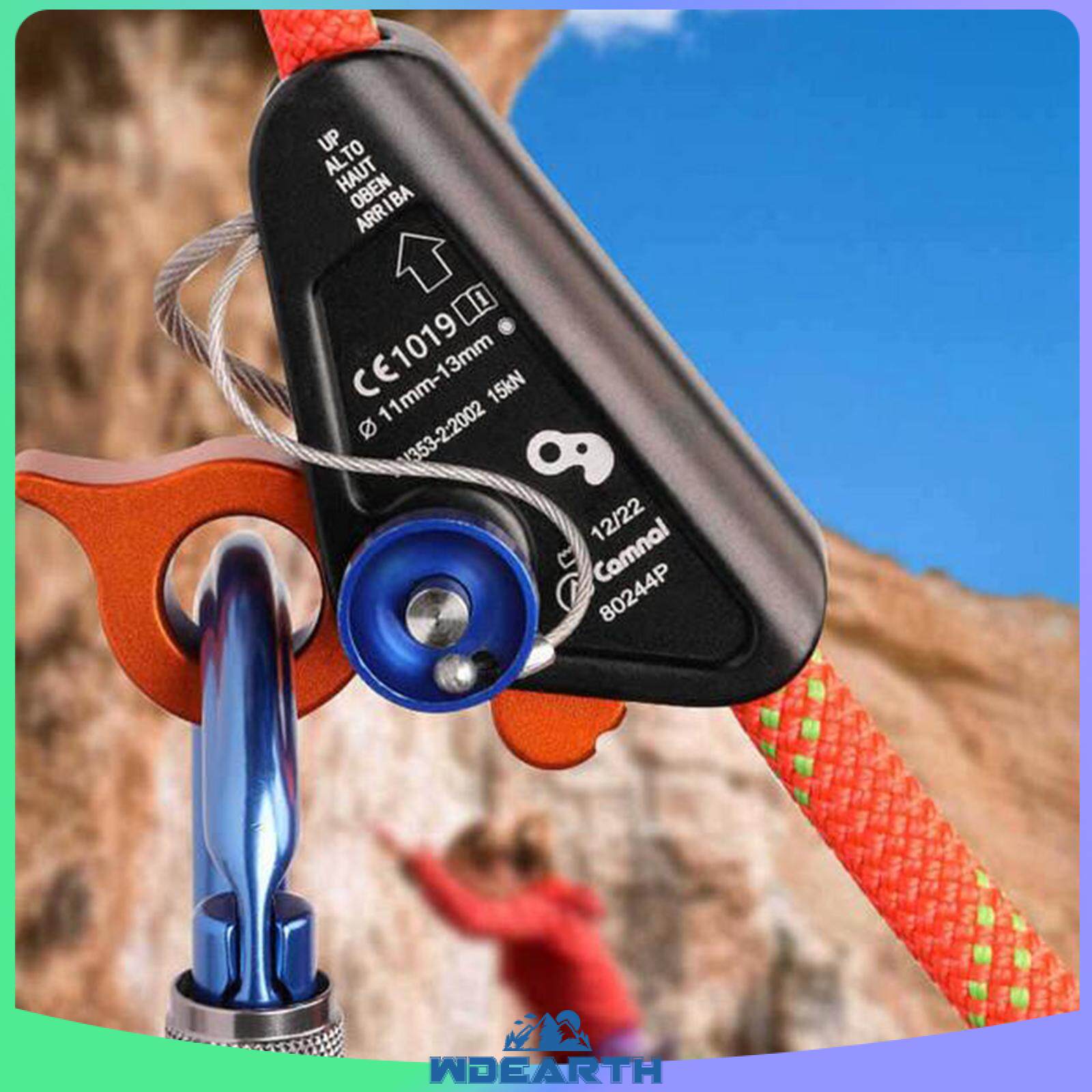 WDEarth Rope Grab Ascender Fall Protection Riser Adjuster for Rocking ...