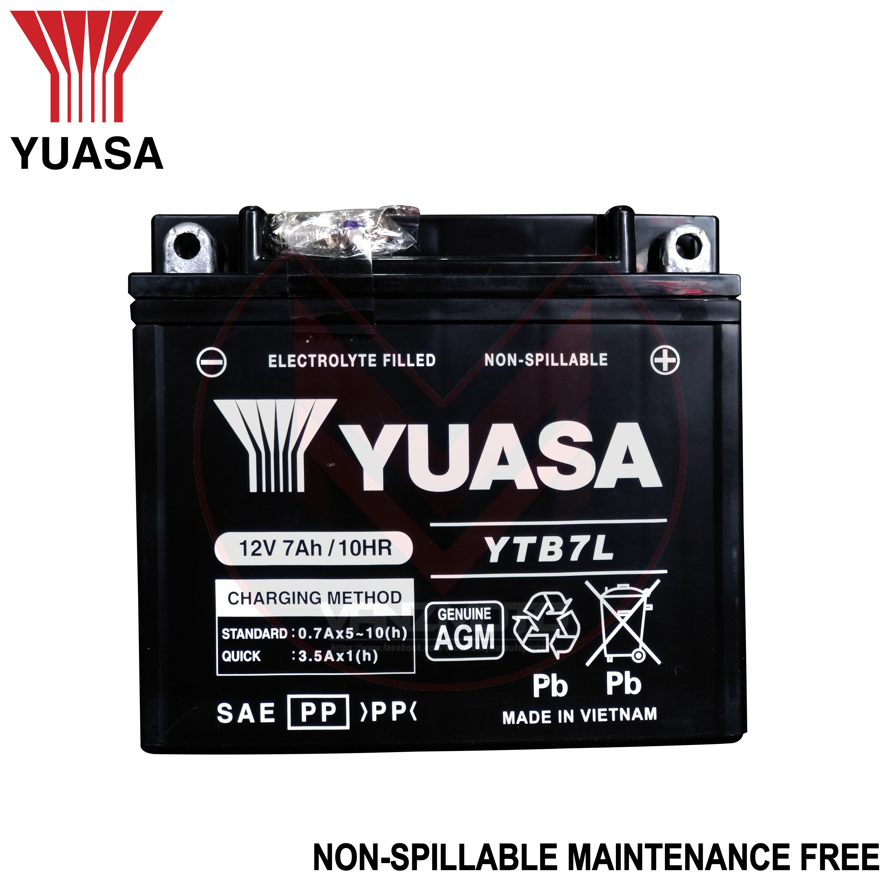 Yuasa YTB7L (YB7BL-A) Motorcycle Battery (Vietnam) | Lazada PH