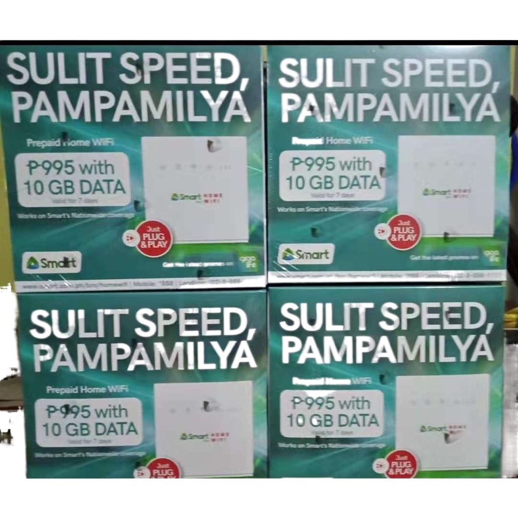 COD SMART BRO HOME PREPAID WIFI ( 4) WHITE- FREE 10 SIM/POCKET FOR ...