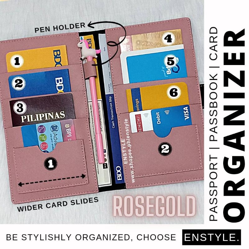 ۩ENSTYLE Family Passport Holder Thick Sturdy Passbook Case Organizer ...