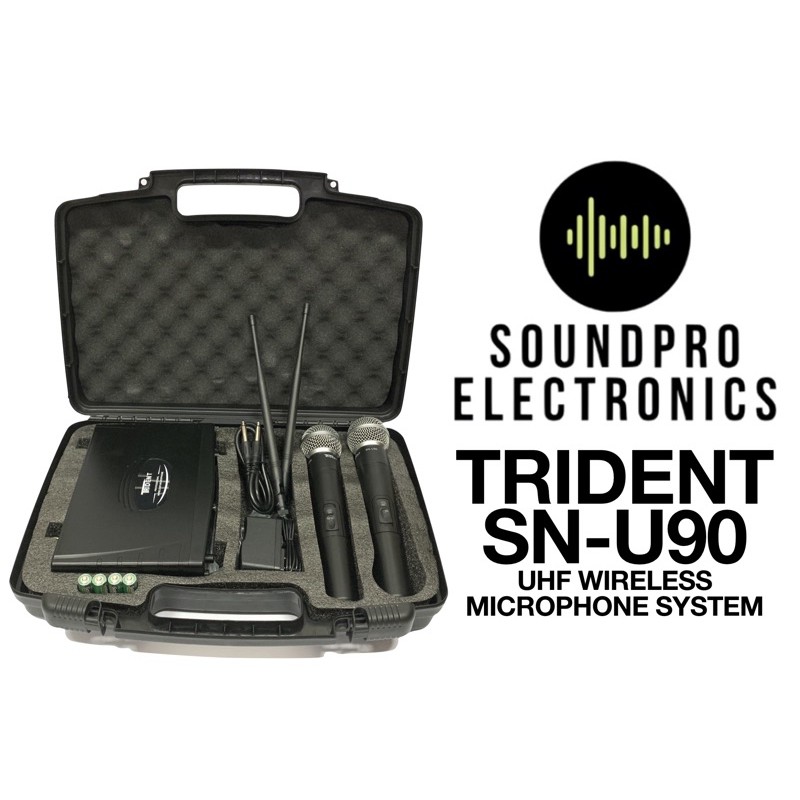 Trident SN-U90 UHF Wireless Microphone System | Lazada PH