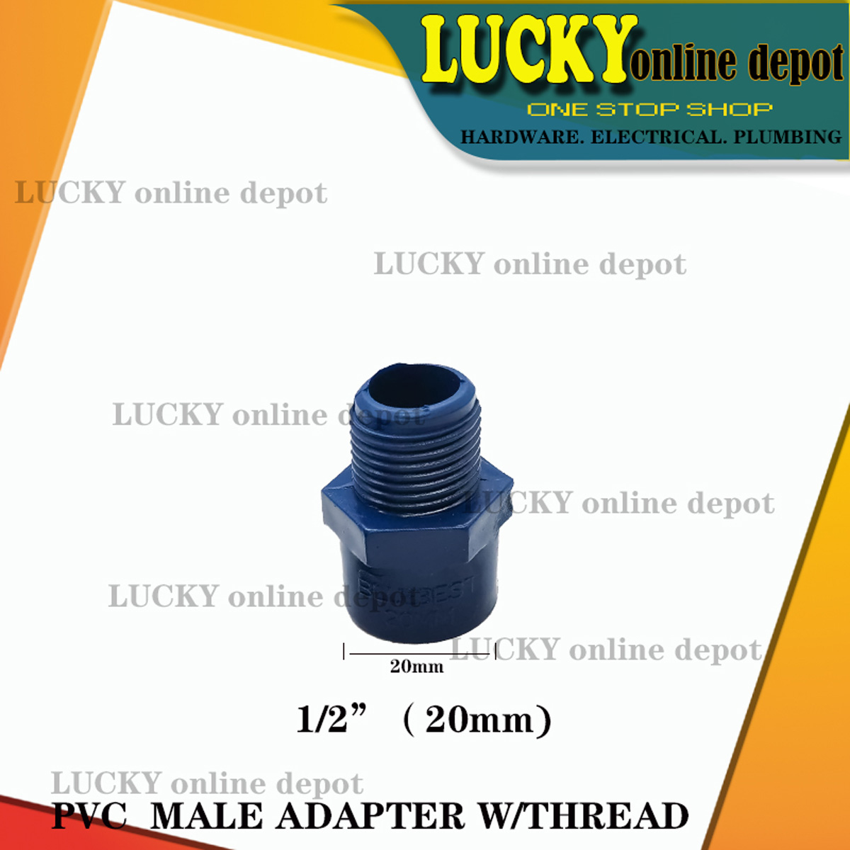 BLUEBEST PVC MALE ADAPTER WITH THREAD PIPE FITTING | Lazada PH