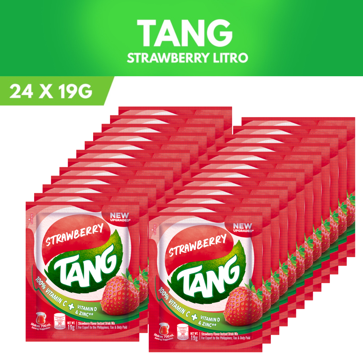 Tang Strawberry Litro 19g Pack of 24 | Lazada PH