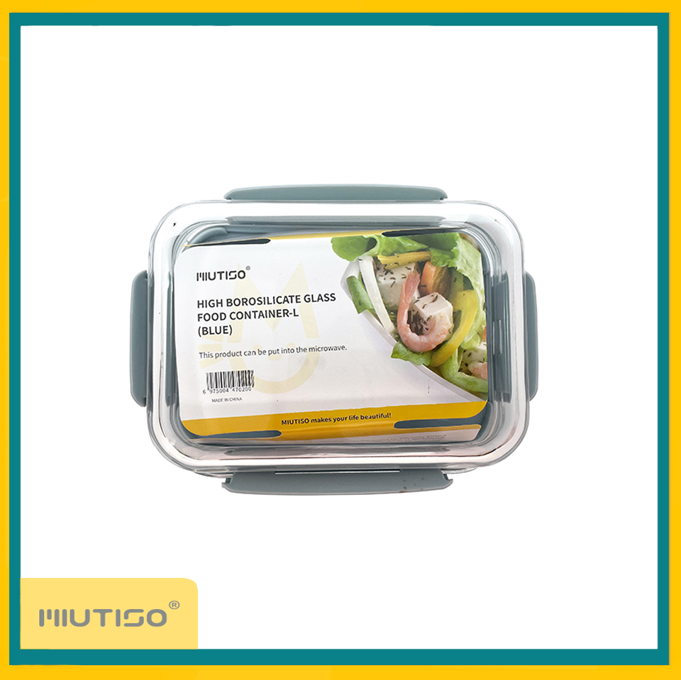 Miutiso High Borosilicate Glass Food Storage Container Meal-Prep ...