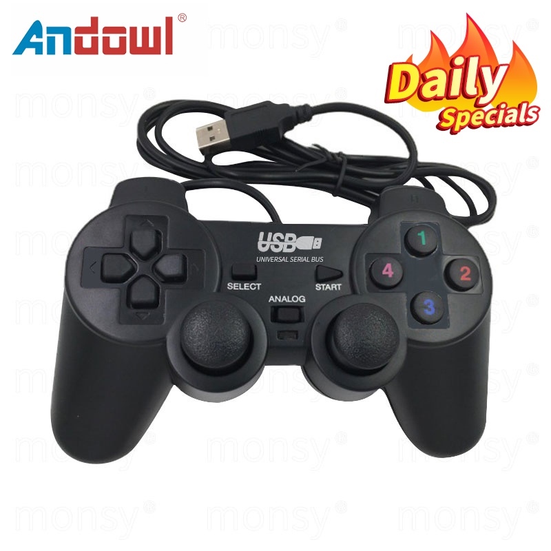 AndowlGame Controller USB Connecting ForComputer Gamepad Game Joystick ...