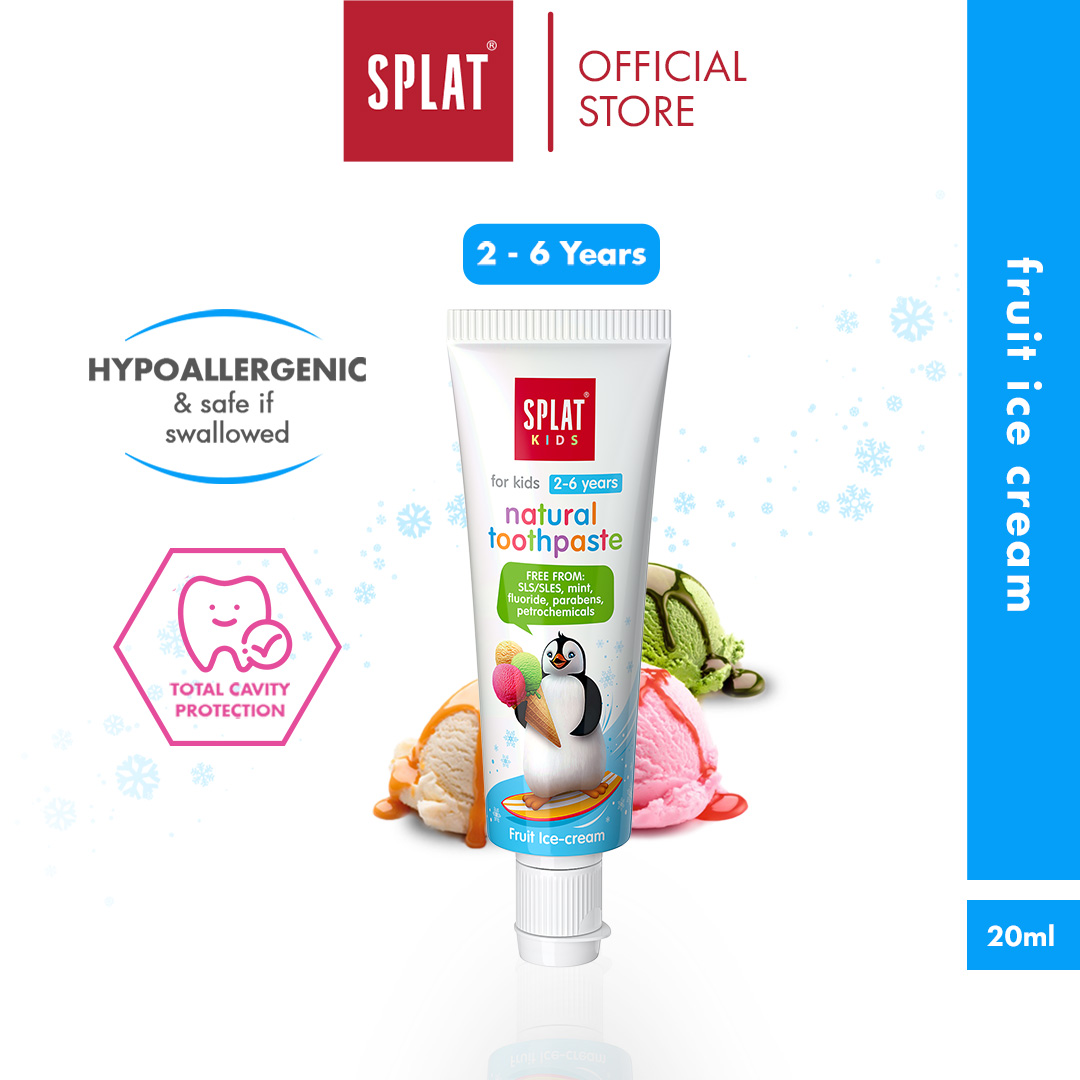 SPLAT Kids Series Toothpaste Fruit Ice Cream (Ages 2-6) 20ML | Lazada PH