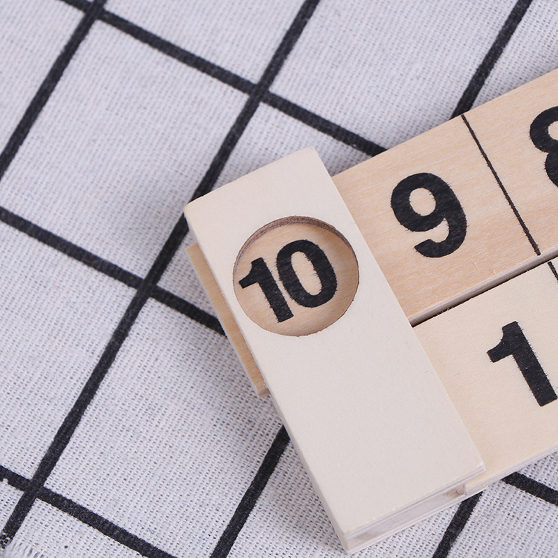 Remai Wooden Math Arithmetic Addition Subtract Learning Ruler Kids ...