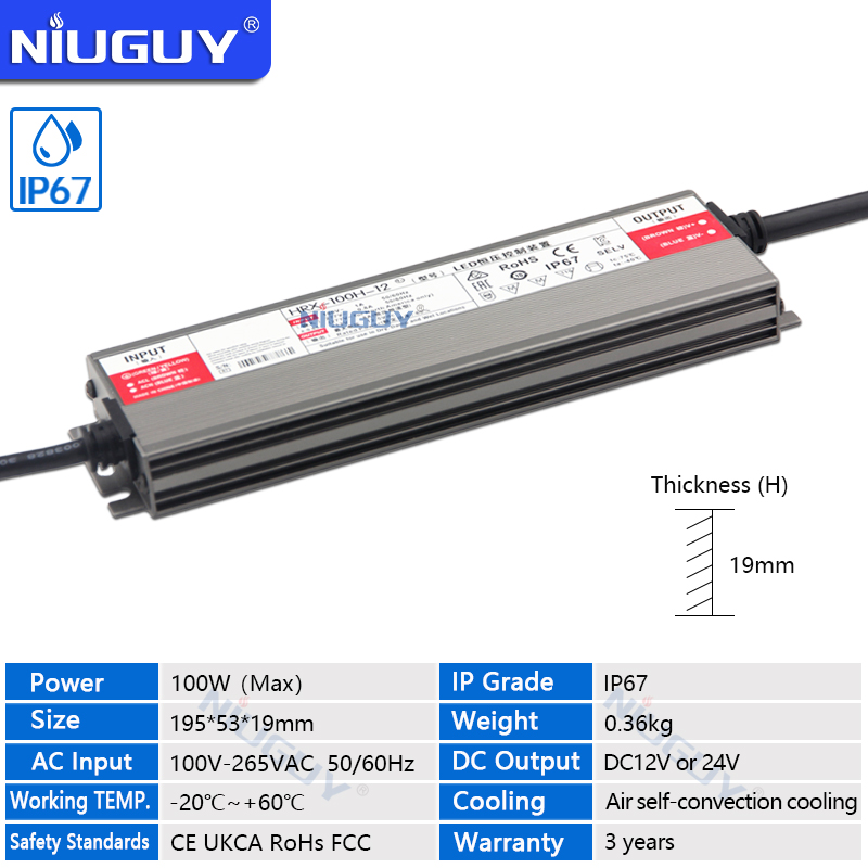 【24-hour delivery】led power supply 100W Waterproof Lighting ...