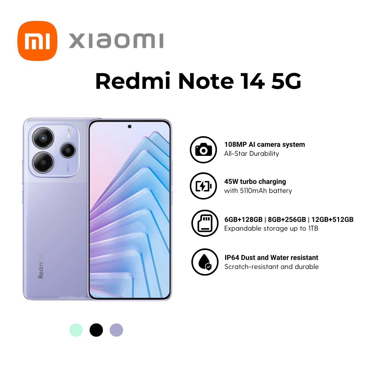 Redmi Note 14 5G: Iconic Shots, AI crafted/108MP AI camera All-Star ...