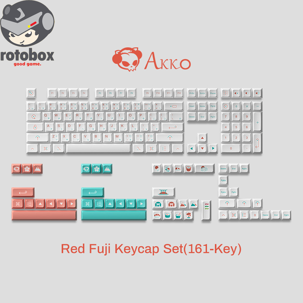 AKKO Red Fuji Keycap Set(161-Key) | Lazada PH