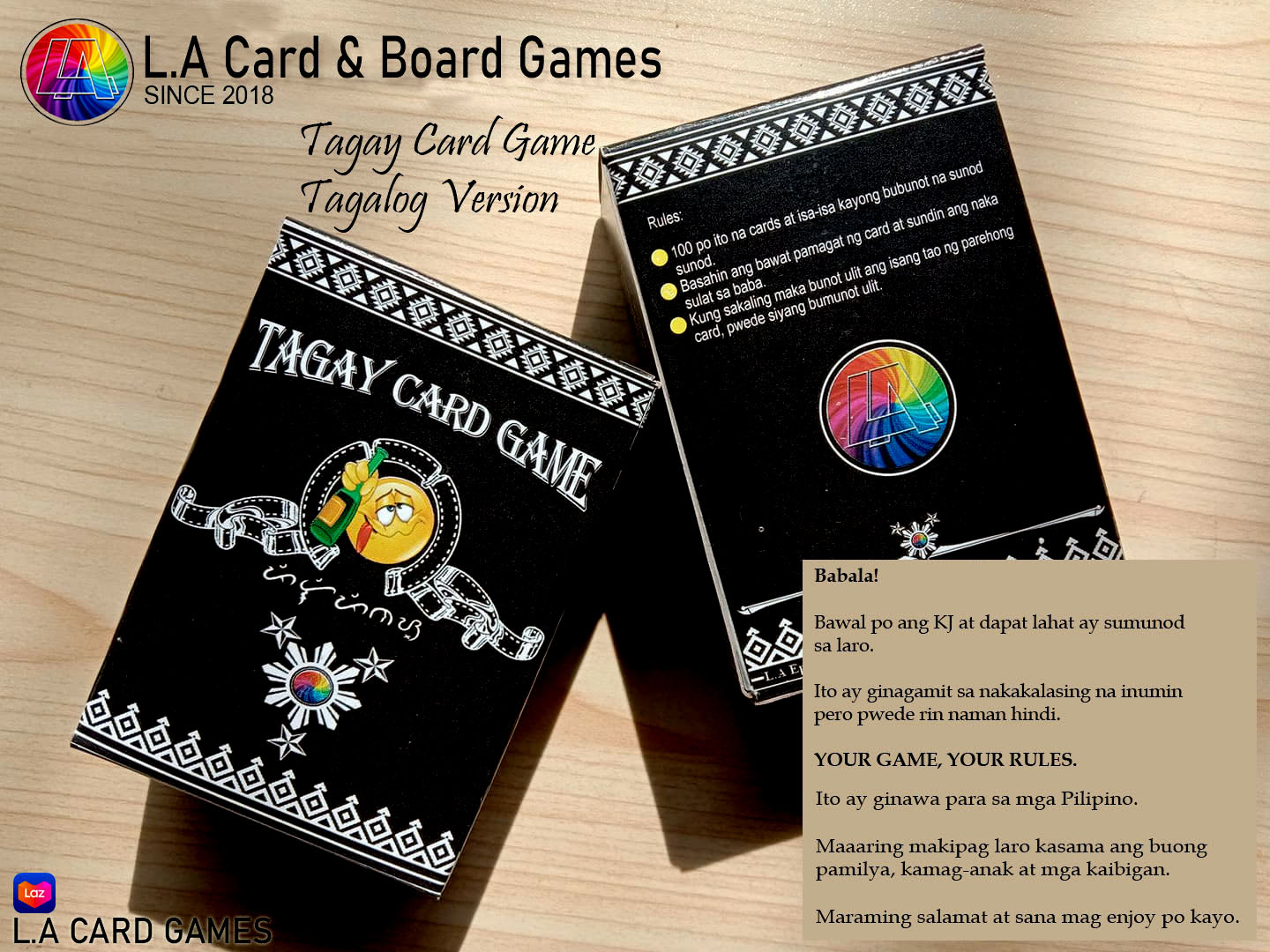 Tagay Card Game Tagalog | Lazada PH