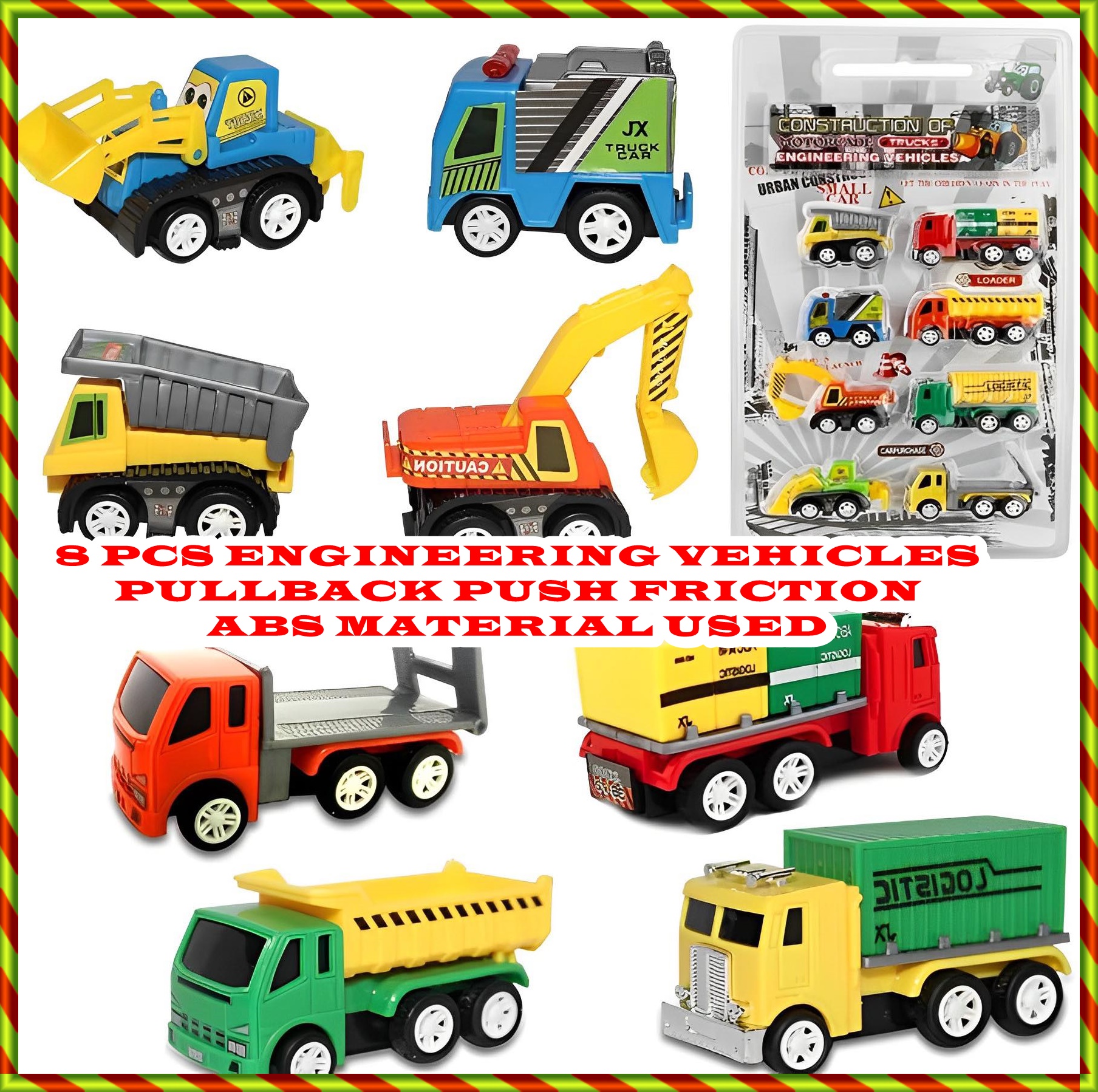 Construction of Motorcade Trucks Engineering Vehicles, Multicolour ...