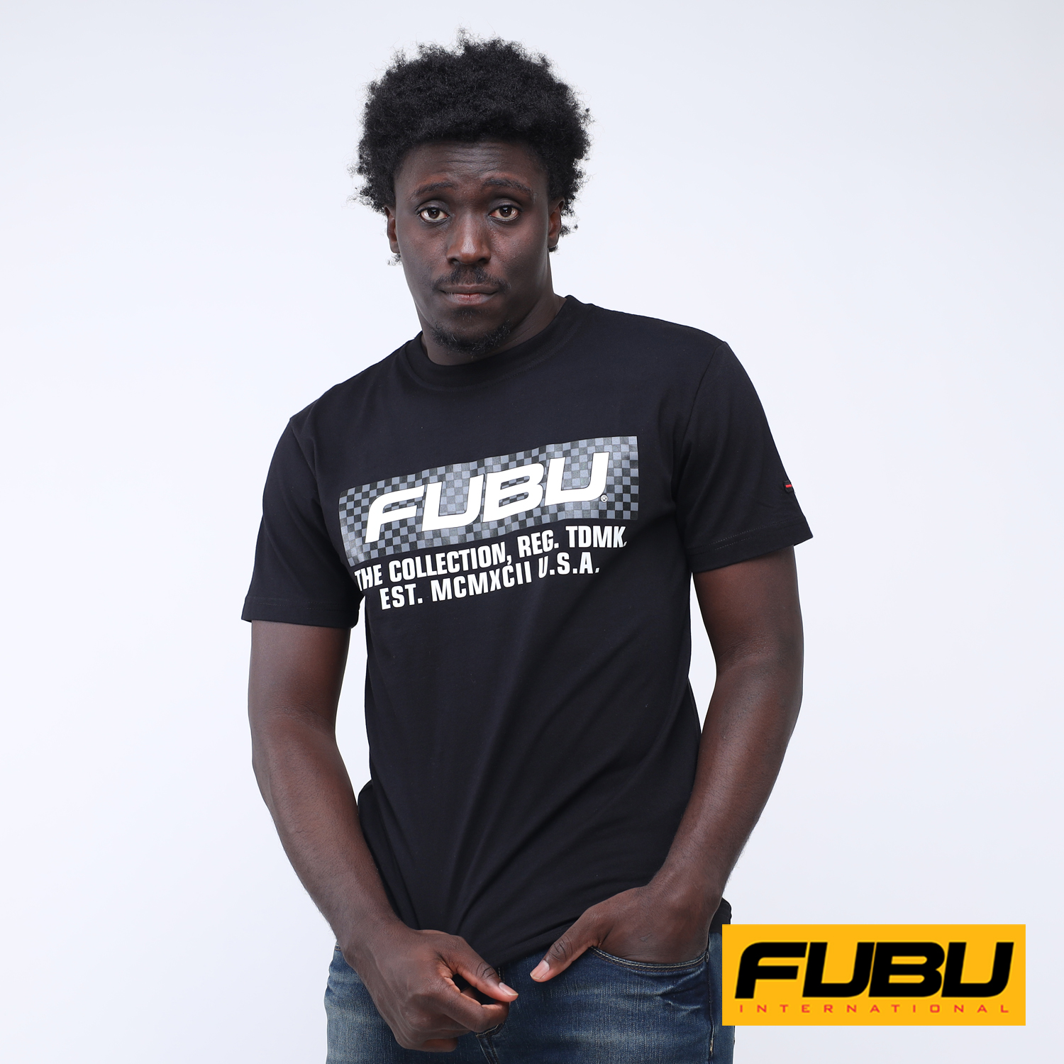 Fubu Round Neck Regular Fit FBT01A-2765 (Black) | Lazada PH