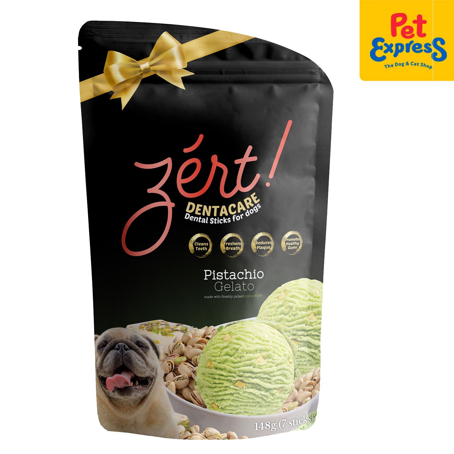 Zert Dentacare Pistachio Gelato Dog Treats 148g | Lazada PH
