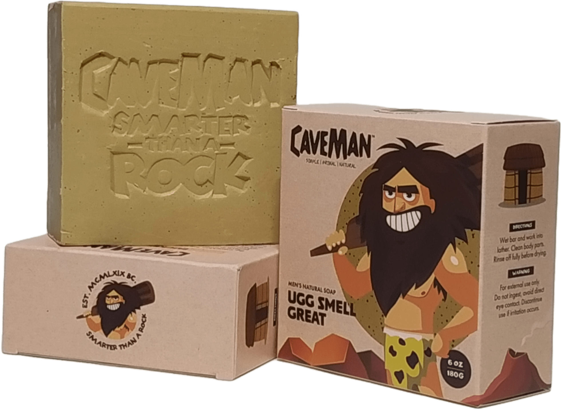 Caveman Men’s Natural Soap - UGG SMELL GREAT (180g) | Lazada PH