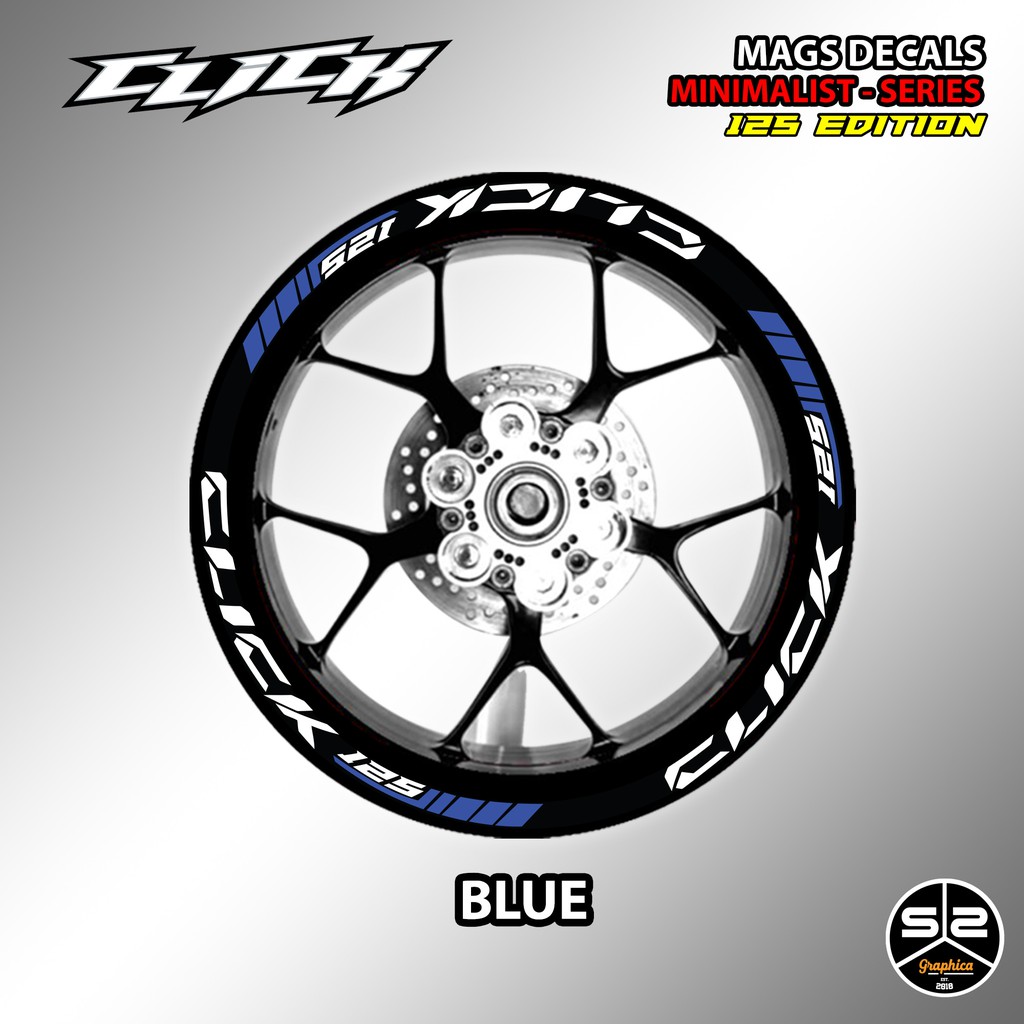 Honda Click 125 v1 and v2 Mags Decals - Minimalist Series | Lazada PH