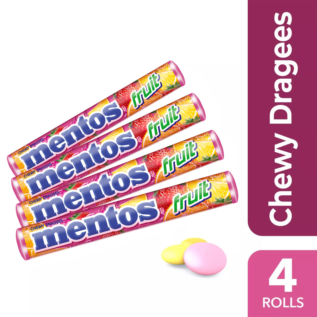 Mentos Fruit Roll - 4 pieces | Lazada PH