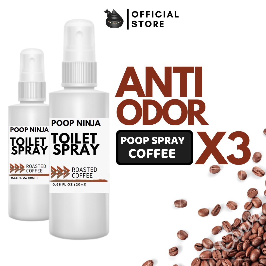 ROASTED COFFEE Poop Spray Odor Buster Air Freshener Poop Ninja Poo ...