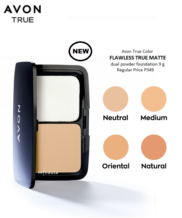 Avon True Color FLAWLESS TRUE MATTE dual powder foundation 9 g | Lazada PH