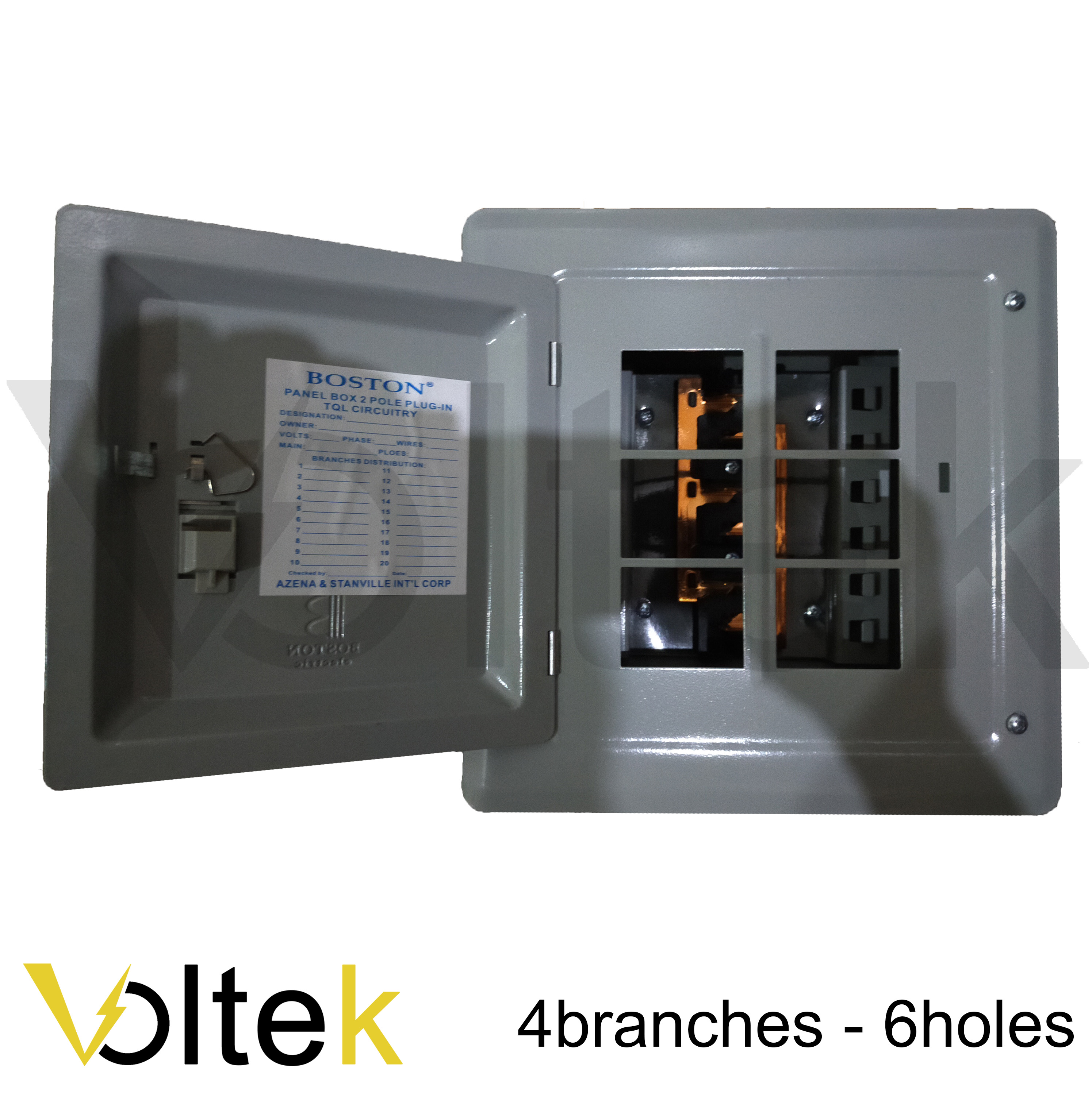 panel box boston brand for plug-in circuit breaker 2 pole (box only ...