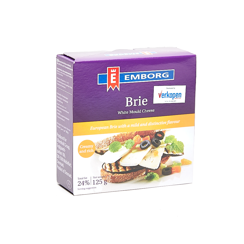 Emborg Brie White Mould Cheese 125g | Lazada PH