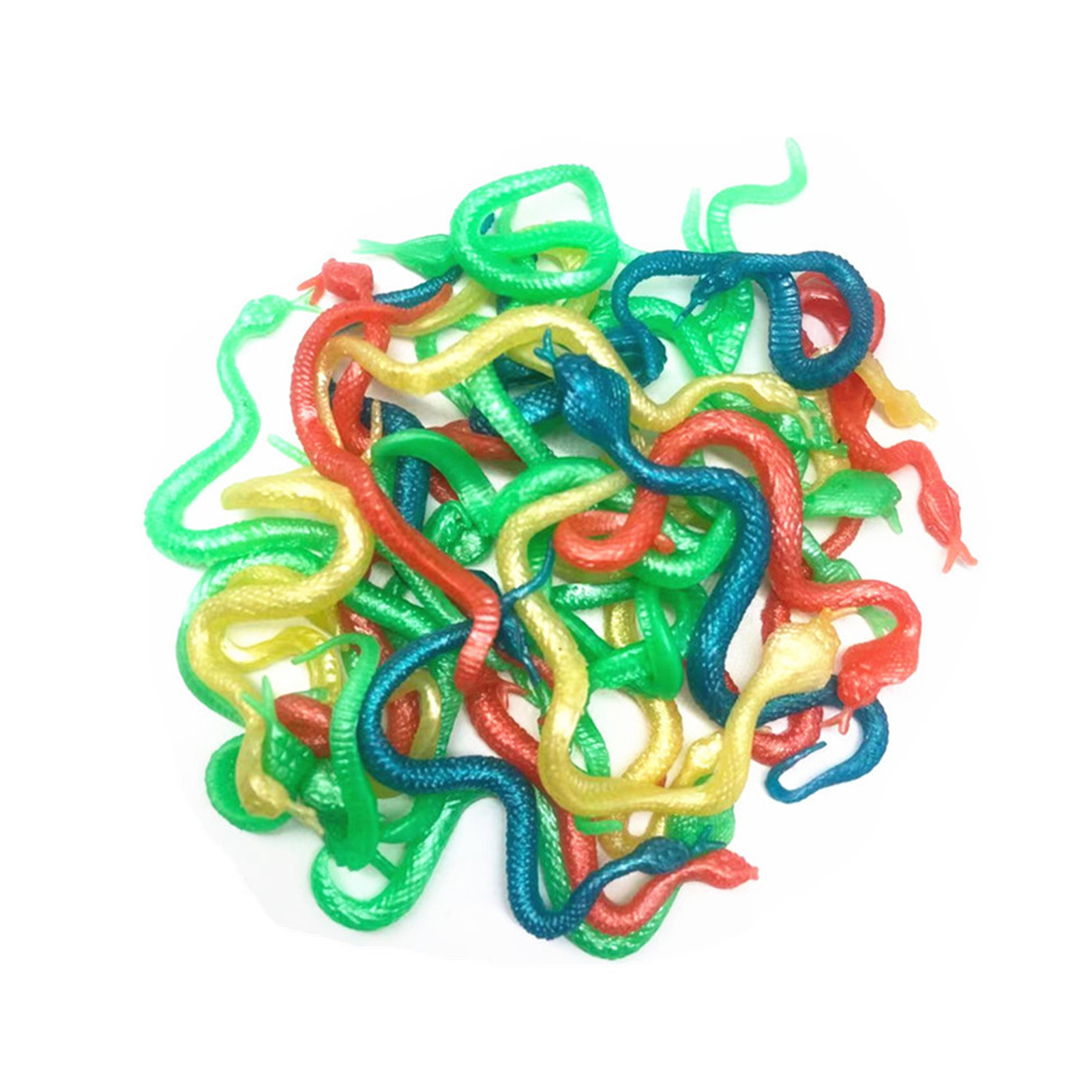 30pcs Realistic Rubber Tricky Toy Fake Snakes 12cm Mini TPR Soft ...