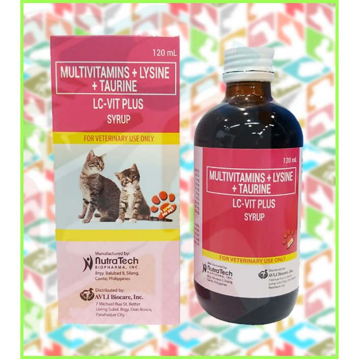 LC-VIT LC-VIT PLUS 60ml 120 ml Liquid Multivitamins + Lysine PD LC VIT ...