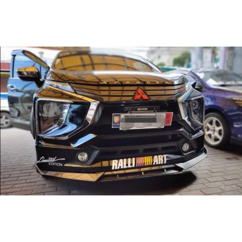 Mitsubishi Xpander Double Blade Front Bumper Chin Diffuser Bodykits ...