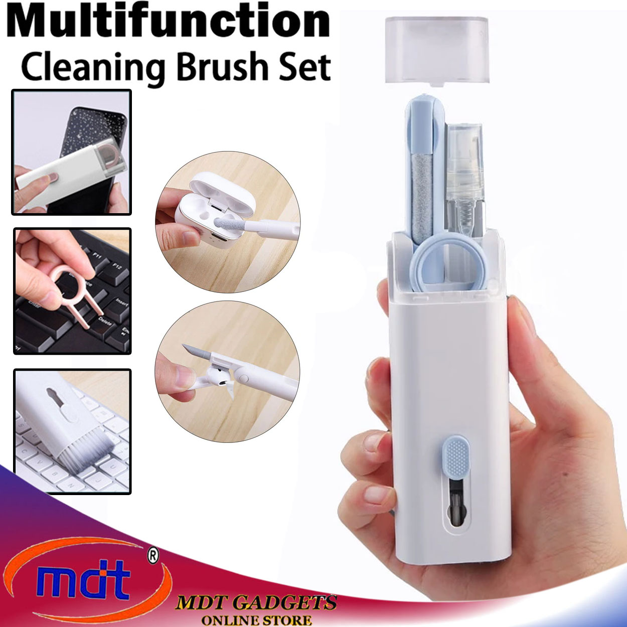 7 In 1 Keyboard Cleaning Brush Kit Computer Keyboard Cleaner ...
