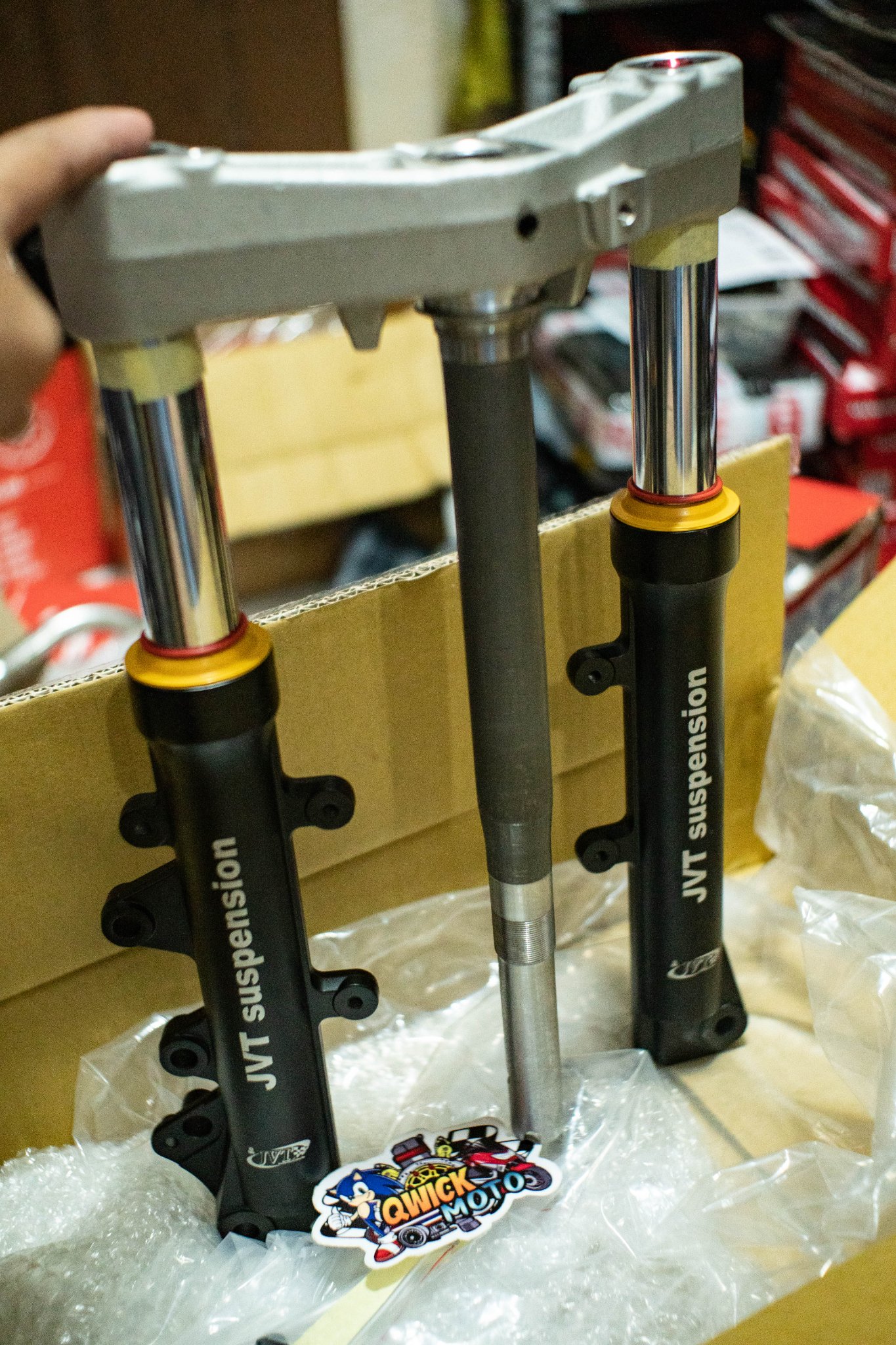 JVT front shock with tpost silver 33mm (Adjustable with preload) for NMAX v1/v2 | Lazada PH