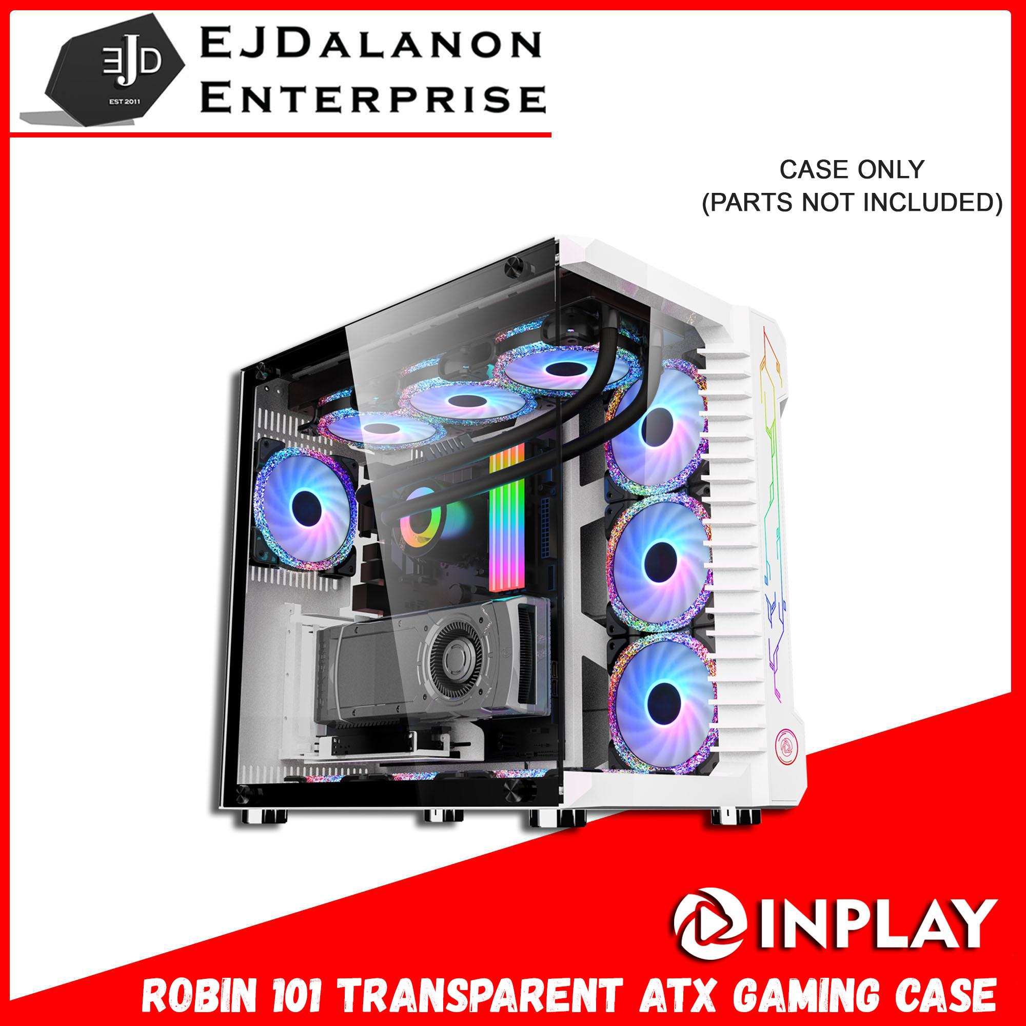 Inplay Robin 101 Transparent Design ATX Gaming Case | ejdalanon | Sale ...