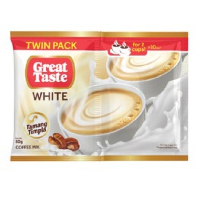 GREAT TASTE COFFEE mix, WHITE 50g.×10pcs. | Lazada PH