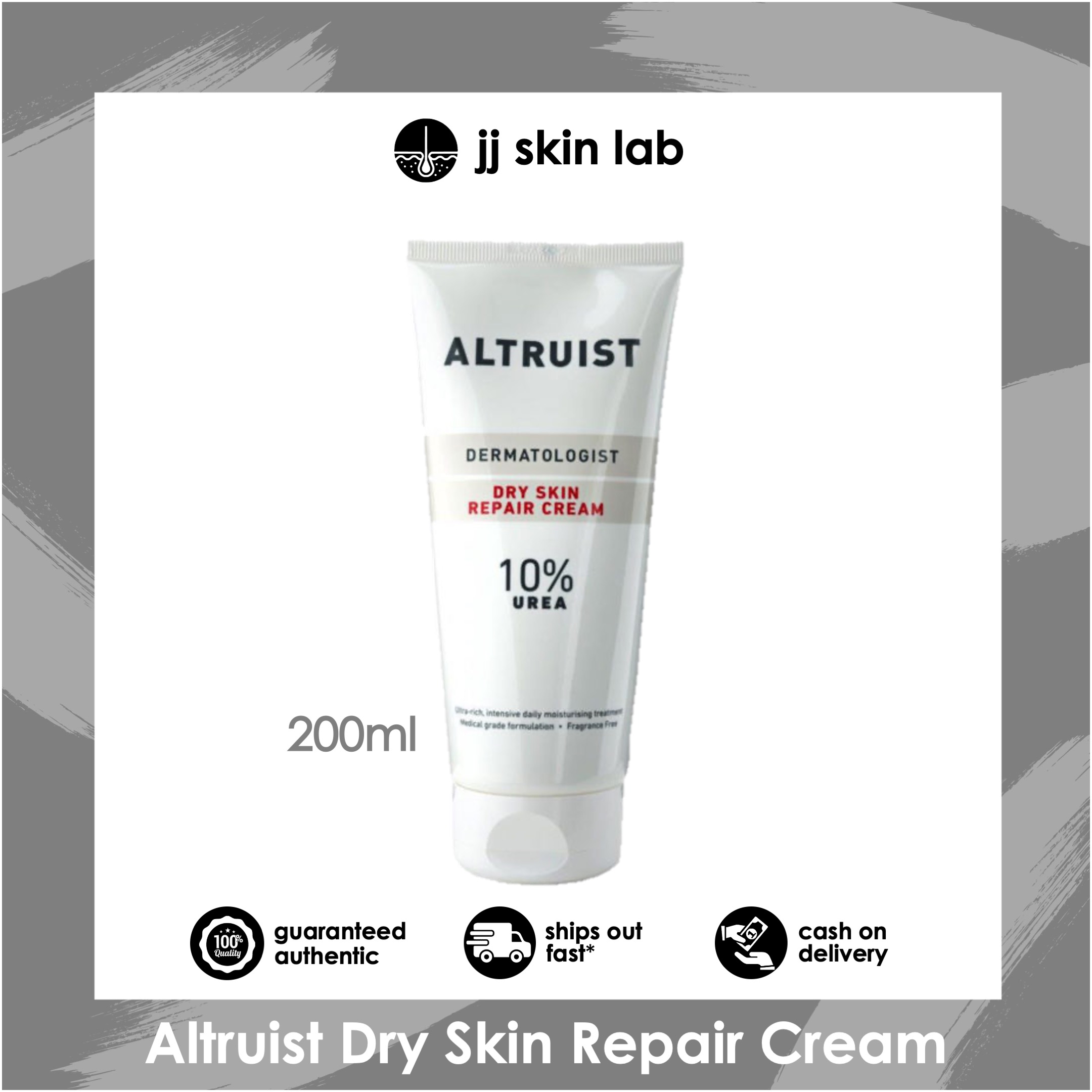 Authentic JJ Skin Lab Altruist Urea Dry Skin Repair Cream (200g ...