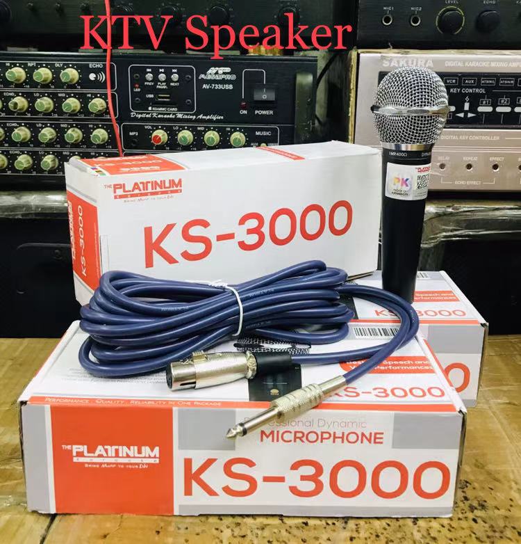 KS-3000 (original) Platinum microphone Heavy duty 5 meters mic wired ...