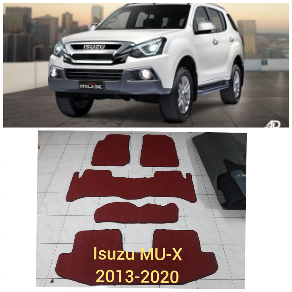 Isuzu MUX Isuzu Mu-X 2014-2022 nomad rubber car mat with piping Isuzu ...