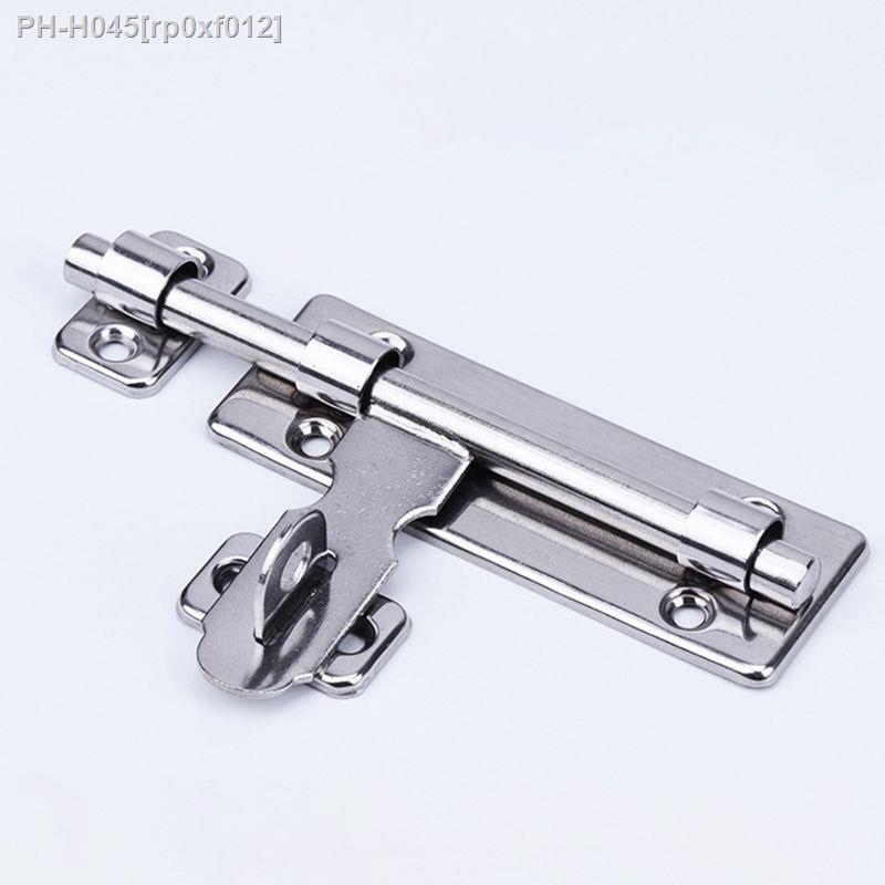 ☸ 4 /6 /8INCH Stainless Steel Door Latch Sliding Lock Bolt Latch Hasp ...