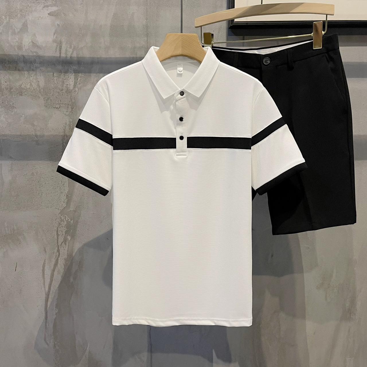 Kinwoo #T594 Fashion Collar Shirt for Men Good Quality Honeycomb Cotton ...