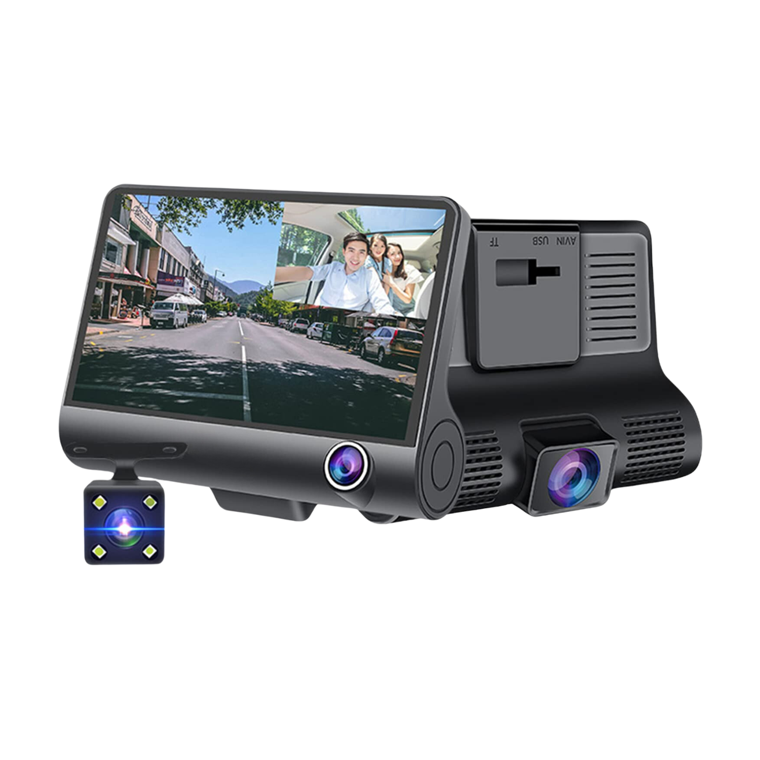 Dash camera for car with 4.0 inch Screen and full HD 1080P Dual ...