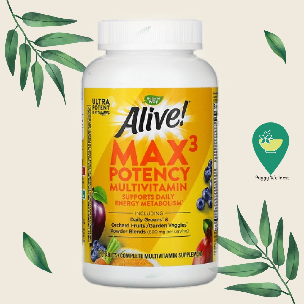 Nature's Way, Alive! Max3 Potency Multivitamin, 180 Tablets | Lazada PH