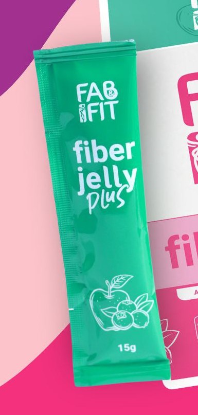AOS FAB & FIT Fiber Jelly Plus with Probiotics Anti-oxidant, Detox ...